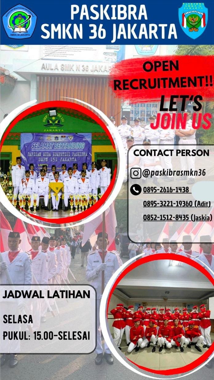 Pengumuman Calon Paskibra di SMK Negeri 36 Jakarta – SMK NEGERI 36 JAKARTA