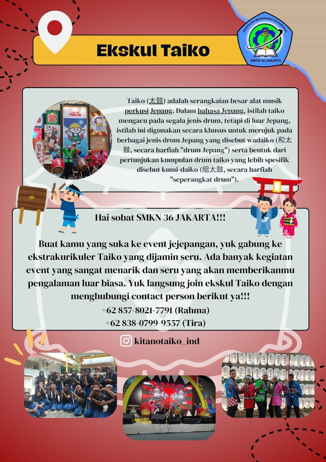 Pengumuman Calon Taiko di SMK Negeri 36 Jakarta – SMK NEGERI 36 JAKARTA