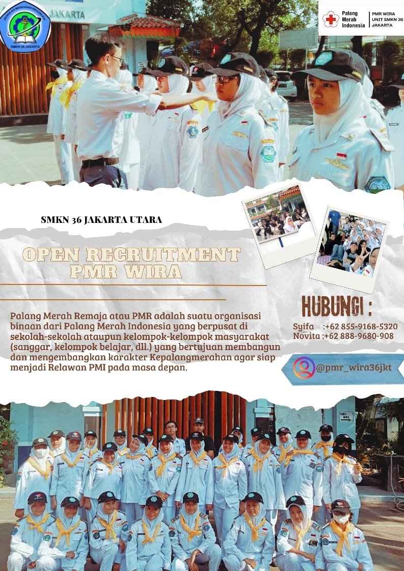 Pengumuman Calon Anggota PMR Di SMK Negeri 36 Jakarta – SMK NEGERI 36 ...