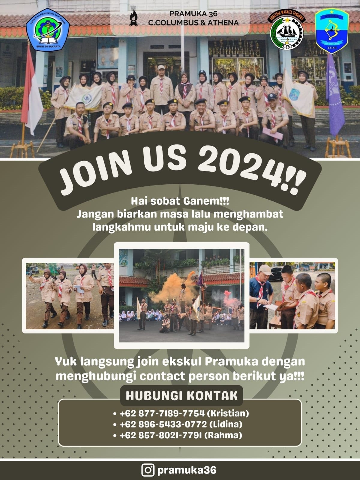 Pengumuman Calon Pramuka di SMKN 36 JAKARTA – SMK NEGERI 36 JAKARTA